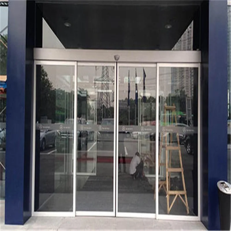 Wholesale Single Opening Glass Automatic Door With Frame Glass ...