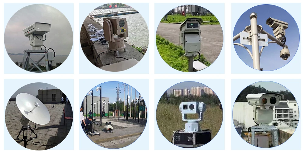 All-weather Outdoor Double Window Camera Housing with Wiper