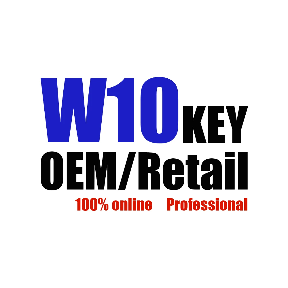 Genuine W 10 Professional Key 100% Online Activation 32 Bit/64 Bit W10 ...