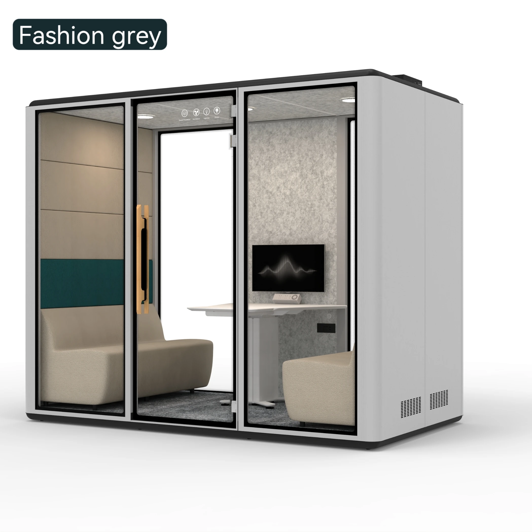 Modern Acoustic Pod Mobile Phone Booth with Soundproof Private Space ...