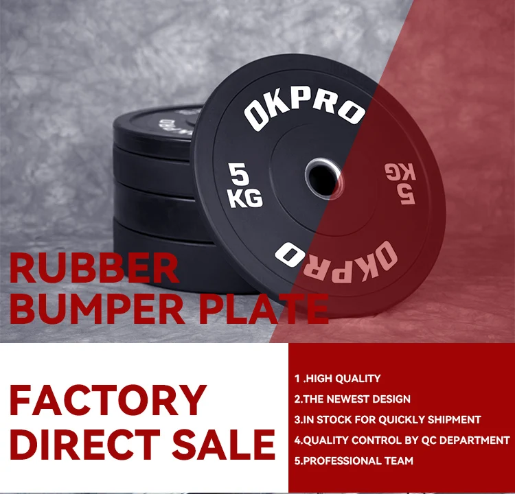 OKPRO Weightlifting Bumper Plates - Durable & Versatile