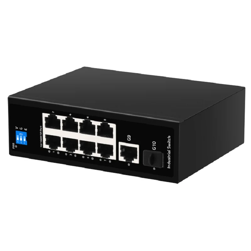 Din Rail Wall Mounting Industrial Poe Switch Pcb 8 Port Industrial ...