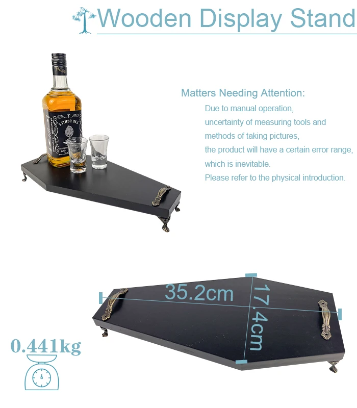 Wooden Coffin Shape Tray Spooky Gothic Home Decor - Halloween Horror ...