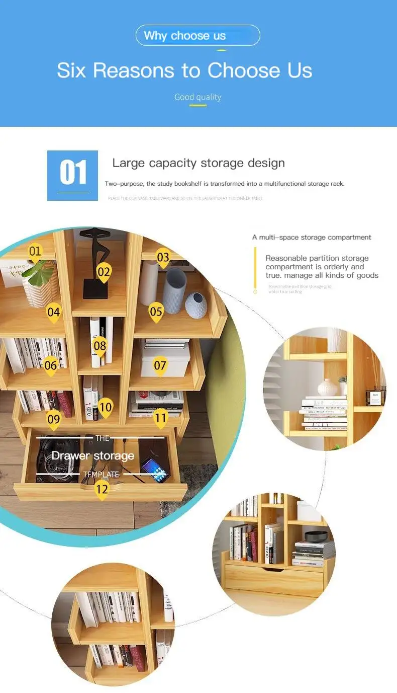 Bookshelf Multi-Layer Space-Saving Book Rack for Study