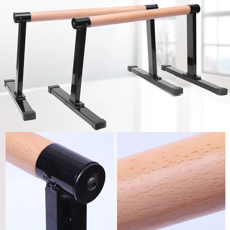 Push-up Stand Wood Pushup Bars Wooden Parallettes Push up Handle Stands ...