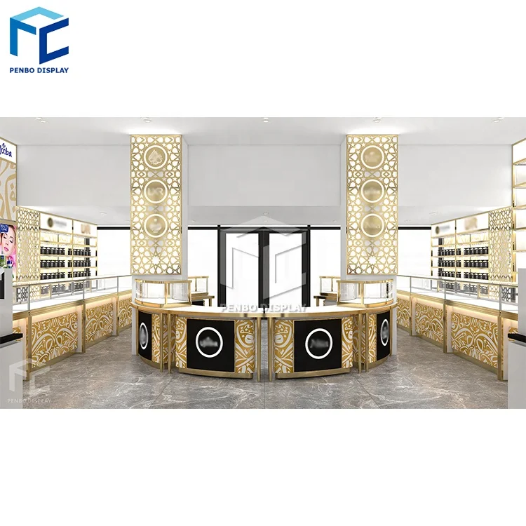 Penbo Perfume Interior Design Display Rack Cabinet Bracket Skin Care ...