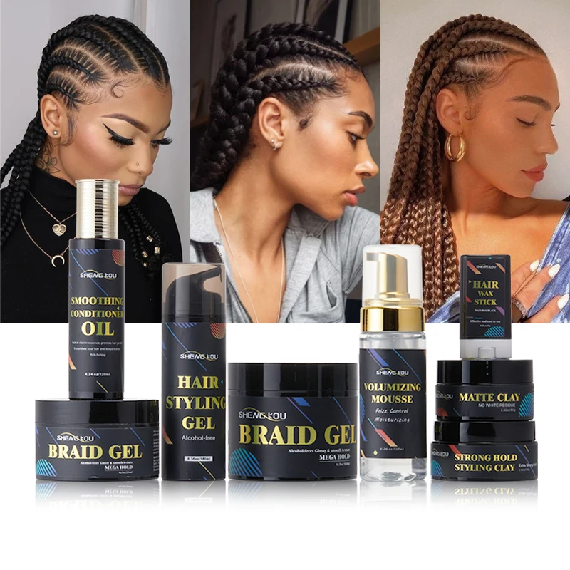 Private Label Volumizing Hair Mousse Styling Gel Vendor Edge Control ...