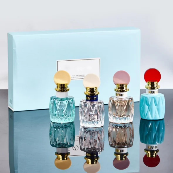 Luxury Round Glass Men Cologne Perfume Fragrance Bottle