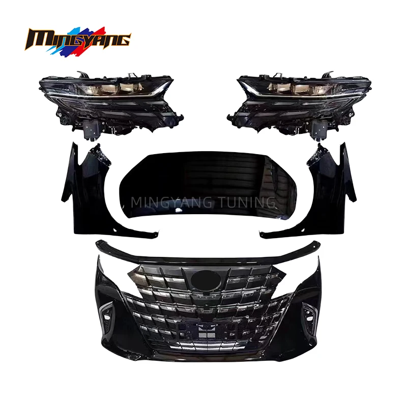 2020 Convert To 2024 Alphard 40 Body Kit Upgrade Facelift Conversion ...