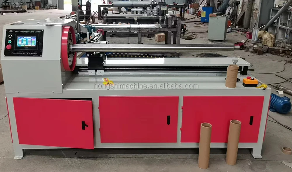 Factory PLC Control Rotary Paper Tube Core Reel Cutting Machine Toilet ...