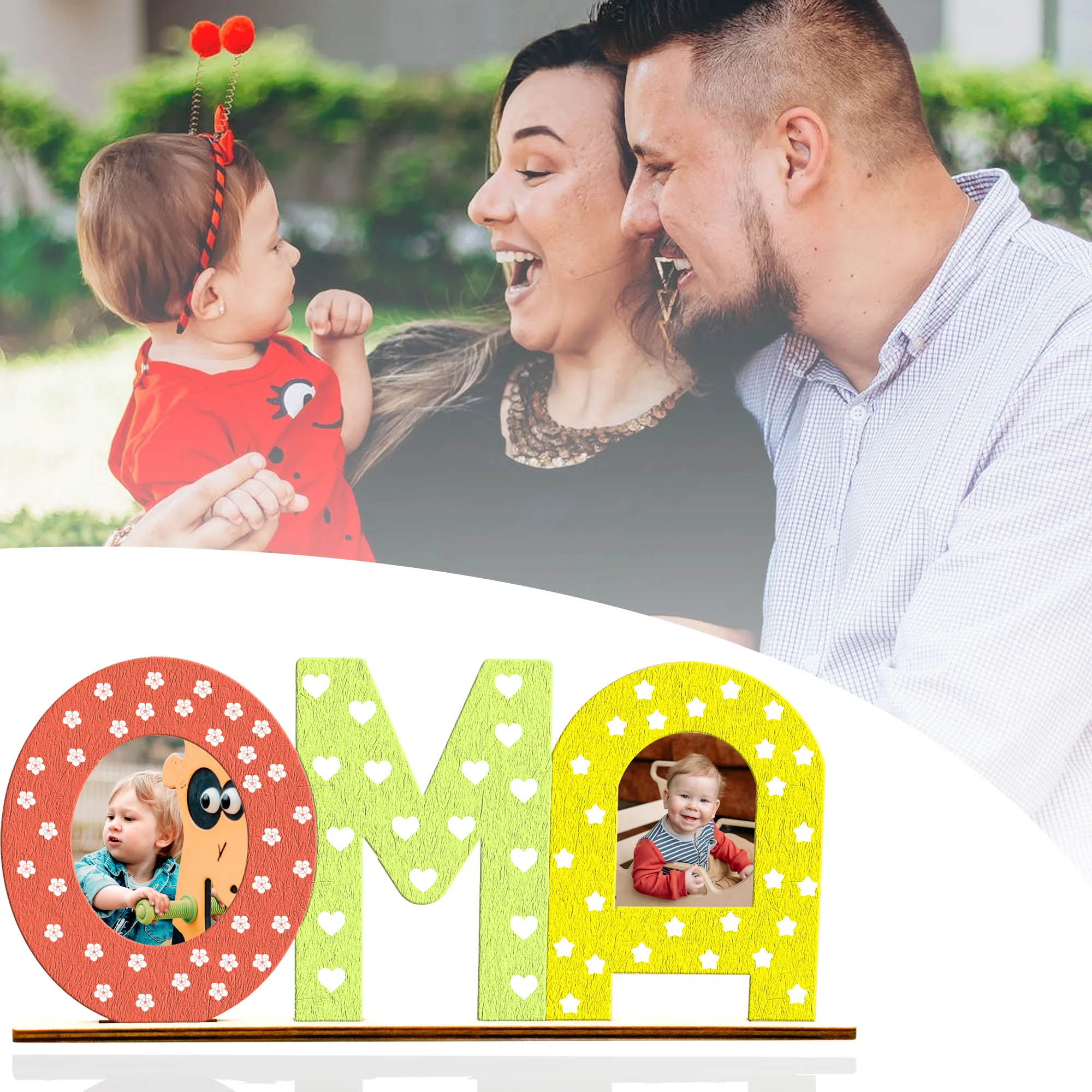 OMA OPA MAMA PAPA Kids DIY Photo Frame - Family Gift