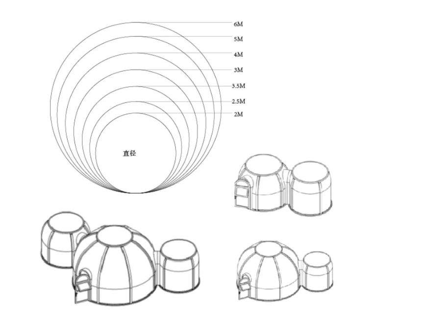 Transparent Outdoor Igloo Luxury Camping Event Geodesic Bubble Canvas ...
