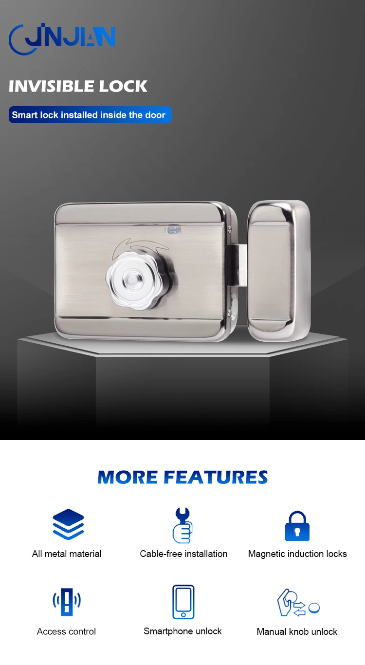 Universal Bull Head Lock Structure Tuya Wifi Intelligent Invisible Lock ...