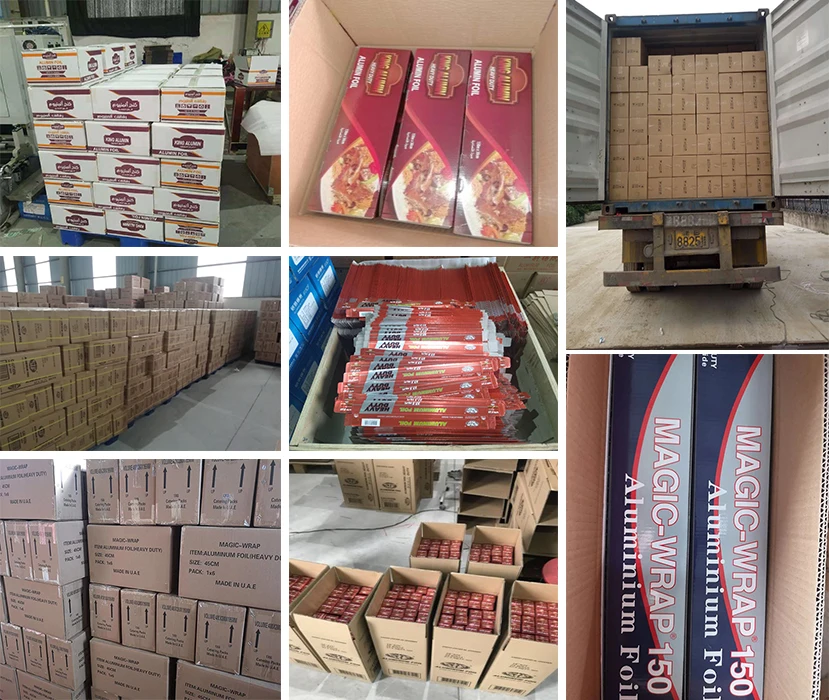 Household 8011 Food Grade Household Aluminium Food Packaging Tin Foil ...