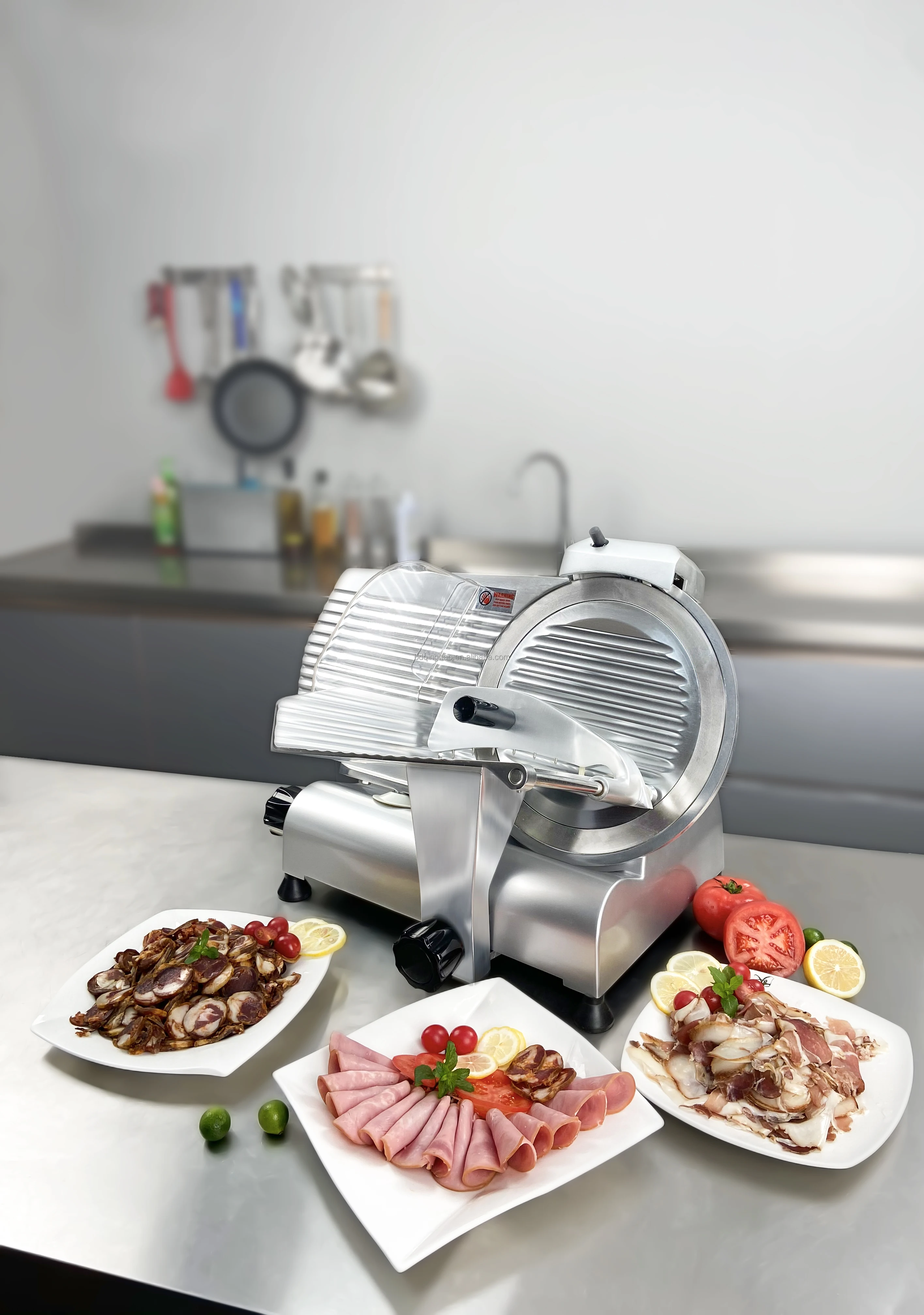 8 Inches Semi-automatic Meat Slicer For Multifunctional Commercial ...
