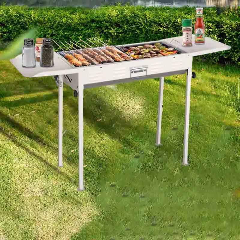 Heavy Duty Outdoor Barbeque Corten Steel Metal Fire Pit Barbecue Grill ...