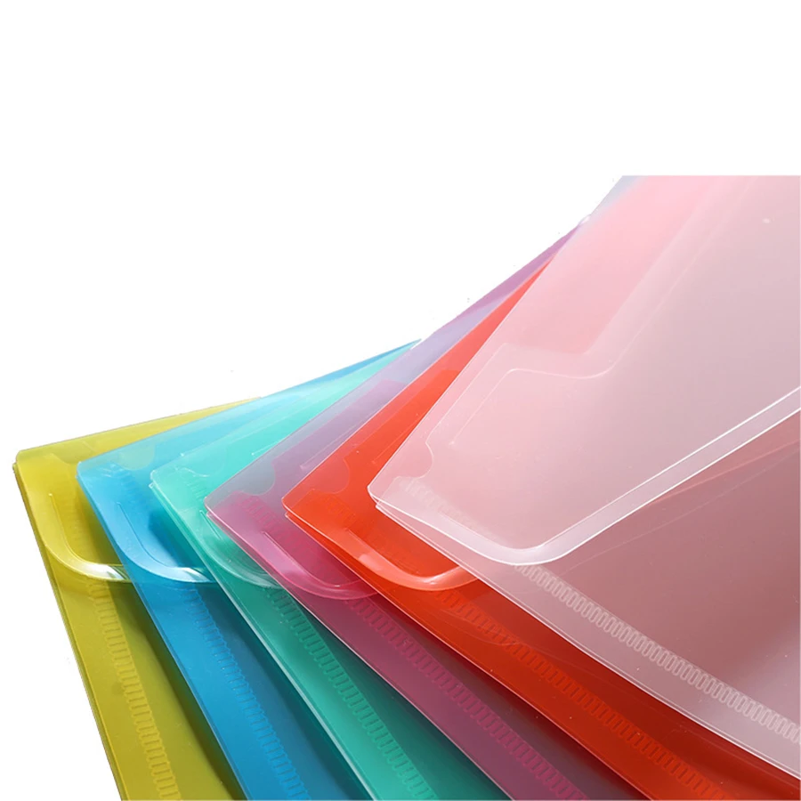 Transparent PVC A4 Size Plastic Report Cover with Slide Bar Clear File ...