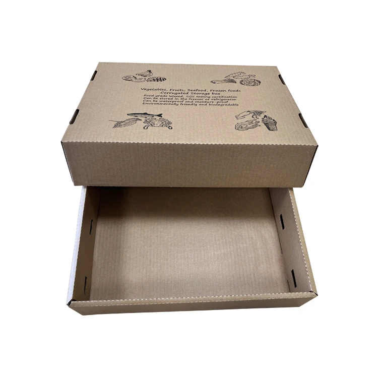 Recycle Wholesale Waterproof Brown Corrugated Cardboard Box Wax Coated ...