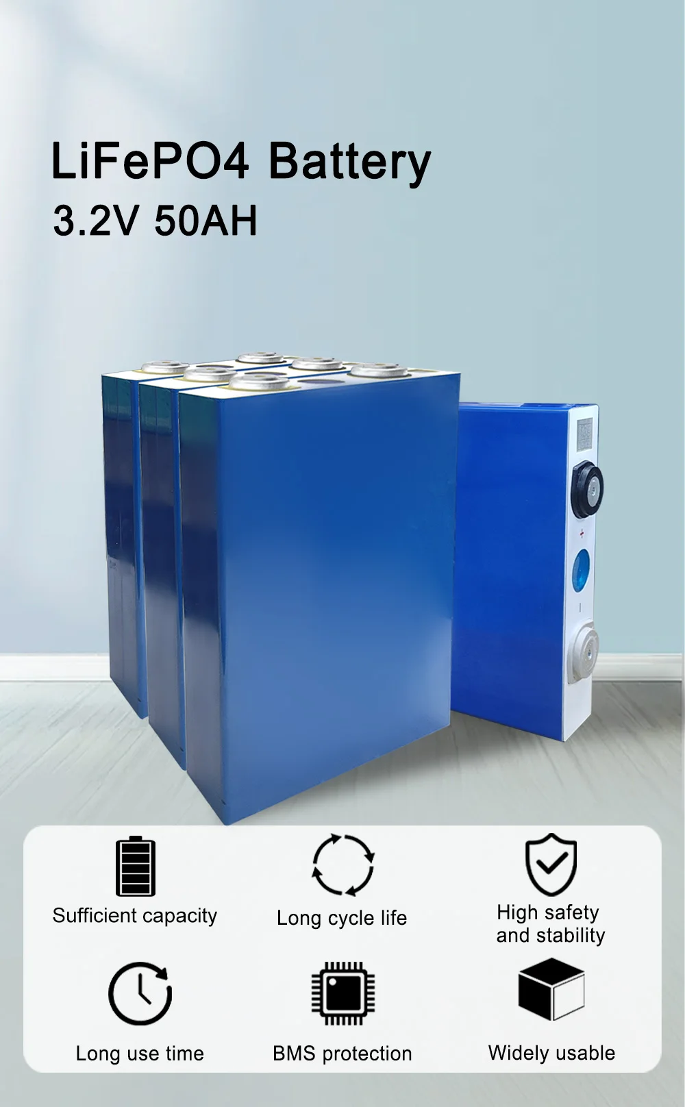 3.2v Lifepo4 Pouch 50ah - Reliable Battery for Evs