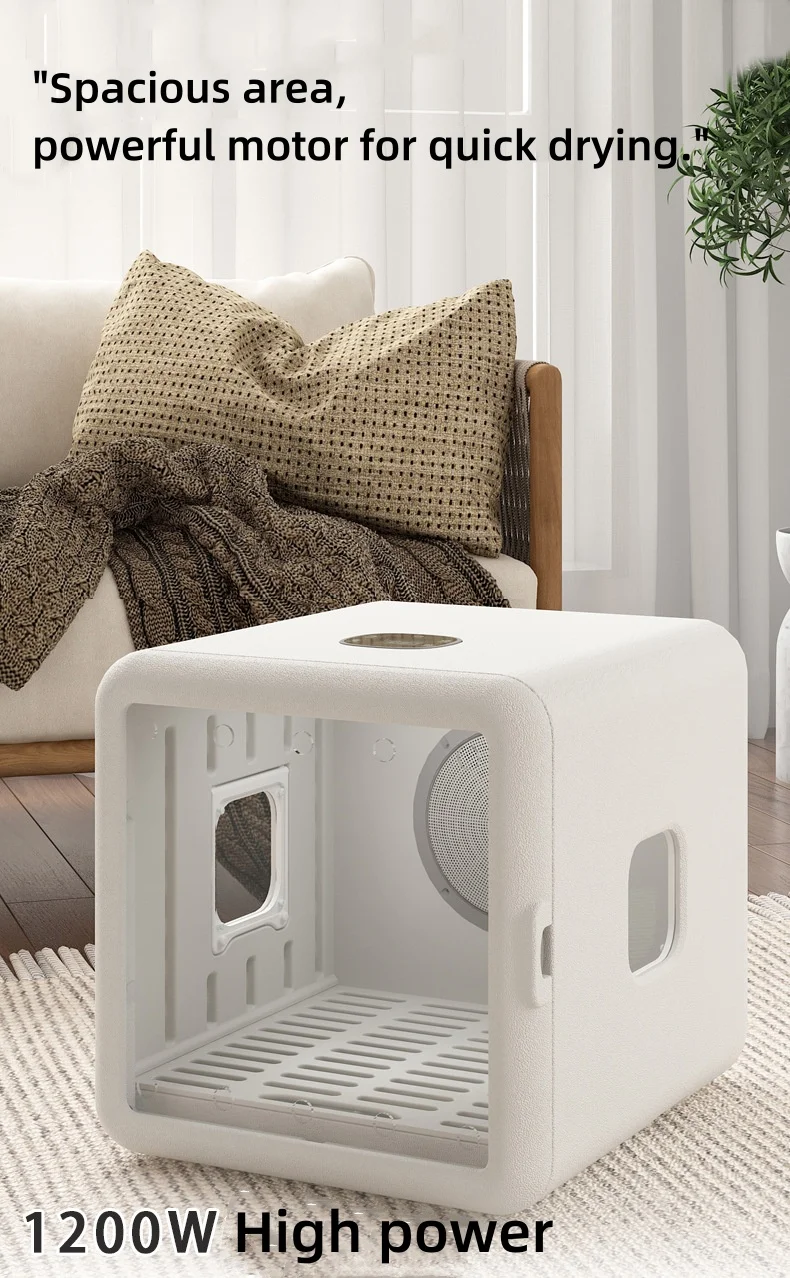 Ultra Quiet Automatic Dog Hair Dryer Smart Temperature Control 360 ...