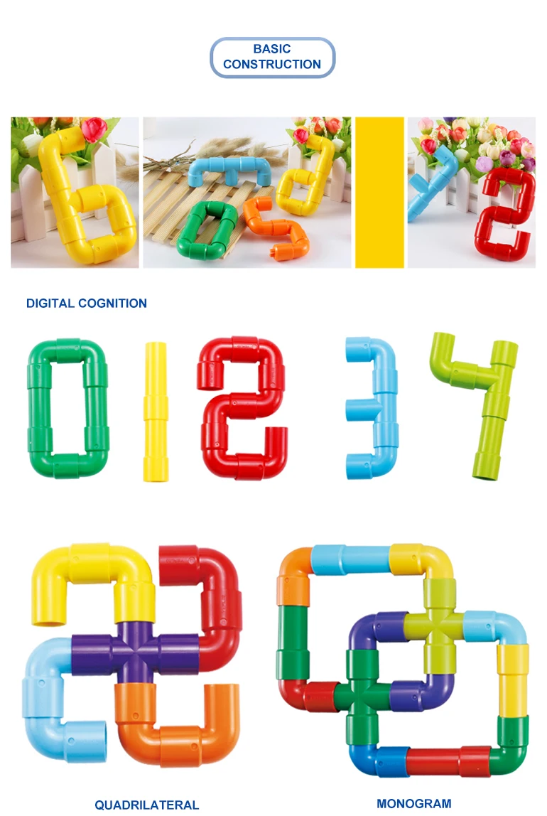 Wholesale Educational Diy Assembly Water Pipeline Block Toys Set Pipe ...