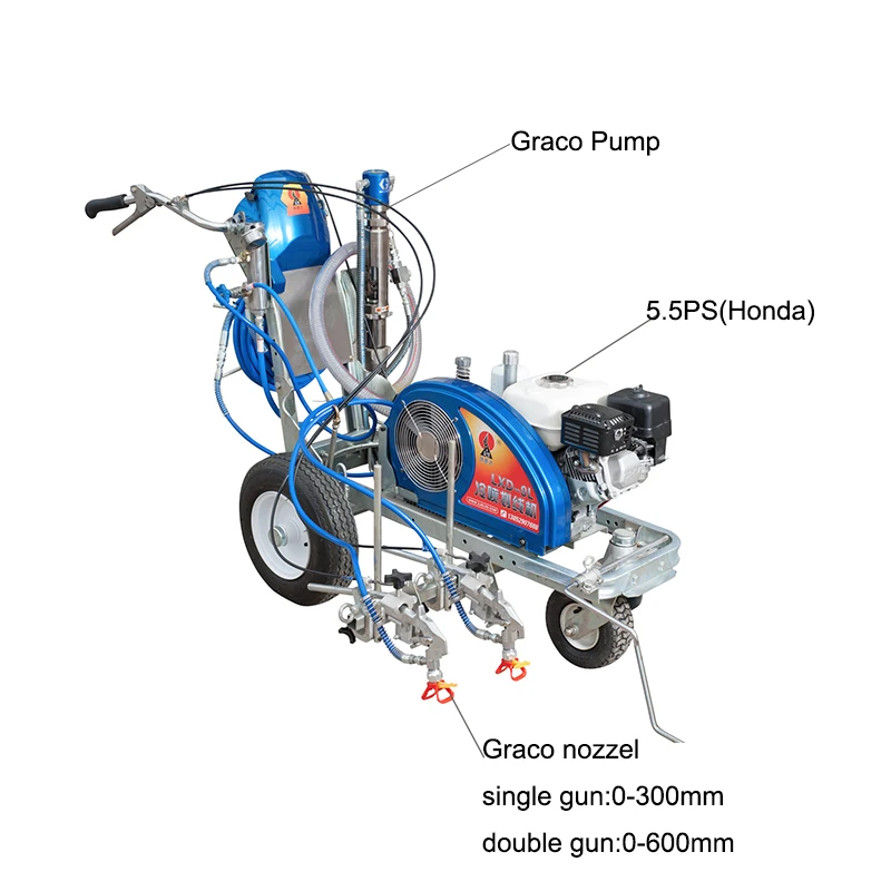 Cold Airless Spray Line Laser Stripper Self Propelled Street Line ...