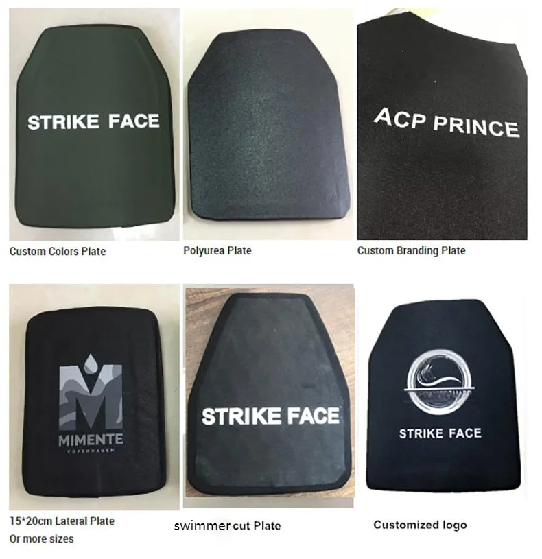 Tactical Vest Alumina Plate Silicon Carbide Hard PE Armor