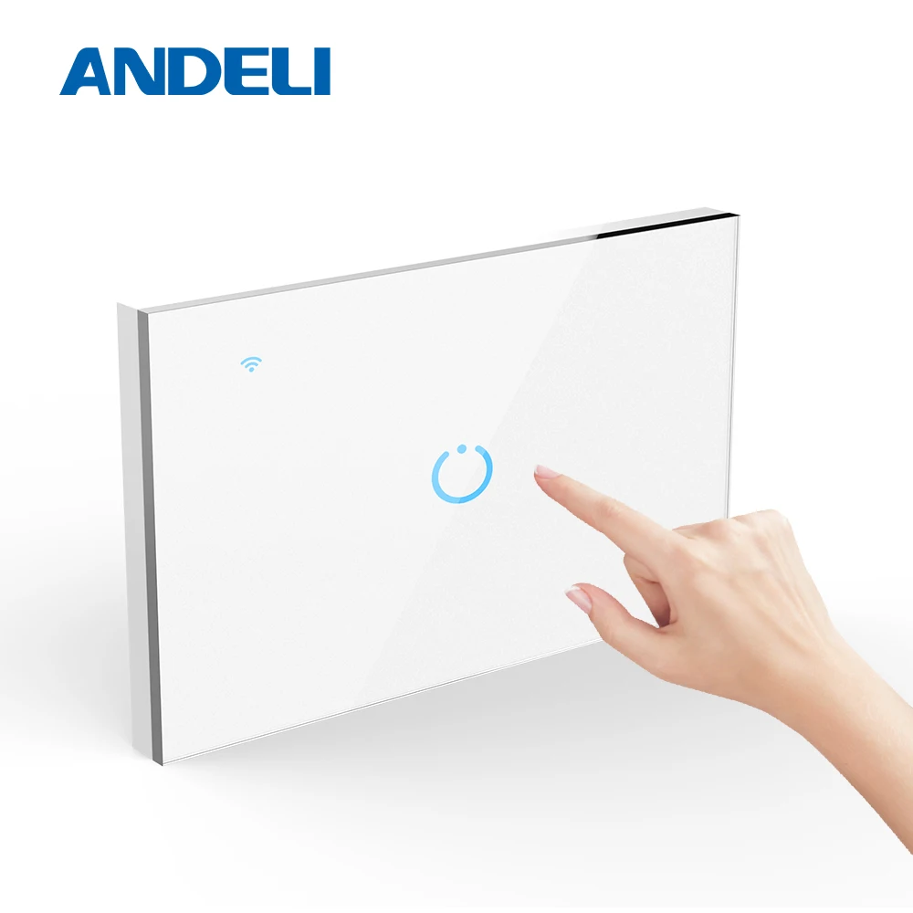 Andeli Us Wifi+ Smart Wall Light Switch 1gang White Glass Panel ...