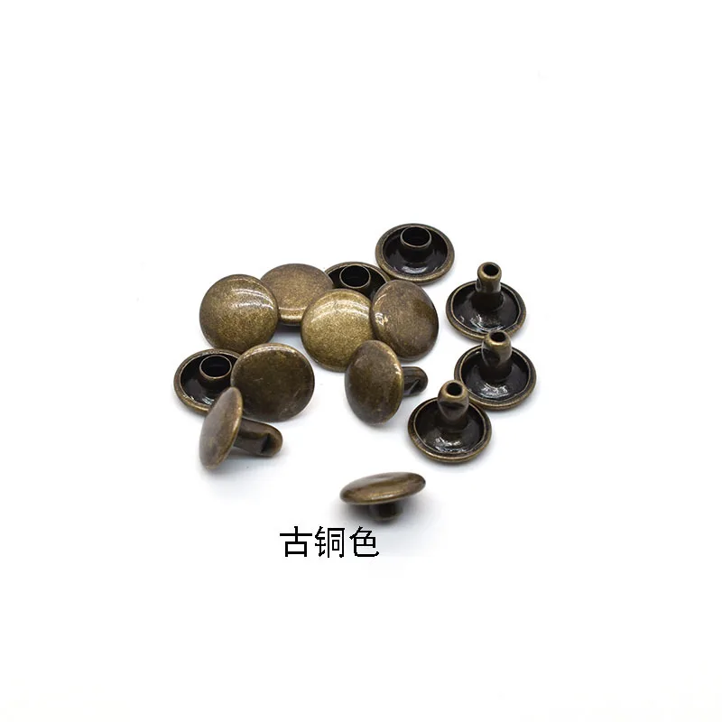 Custom High Quality Leather Brass Decorative Rivet Metal Double Rivet ...