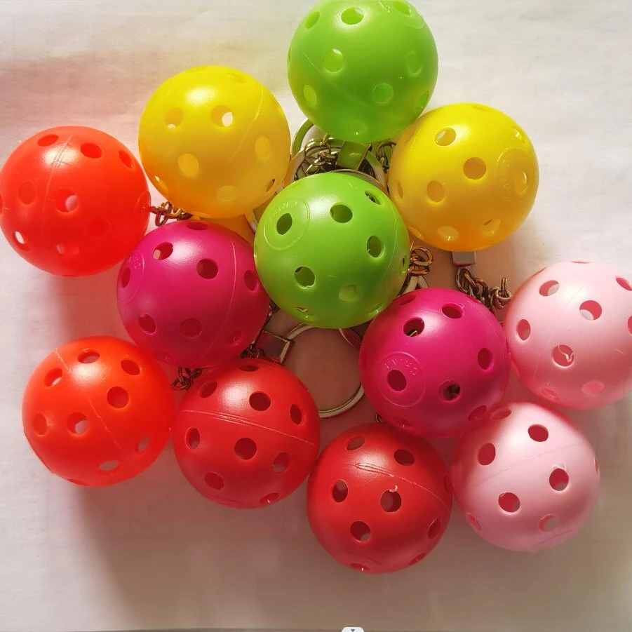 mini pickleball Wholesale Metal Keyring Pickleball Keychain Accept ...