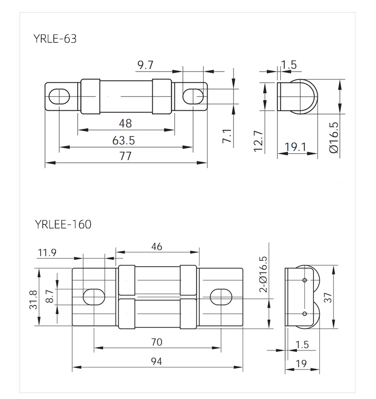 RGS4 AR Fast Type HRC Fuse Link 100A - High Safety Standards