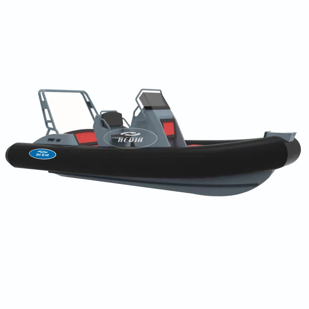 Hedia Rib Boat 19ft Luxury Aluminum Deep V Hull Inflatable Sport ...
