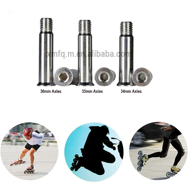 2025 Lightweight CNC Machined Axles Screw Kit for Inline Skating Roller ...