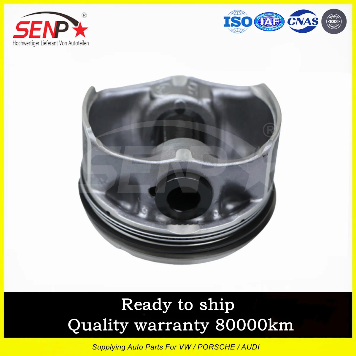 SenPei Stock Engine Piston Kit Piston Rings and Piston Fit for benz ...