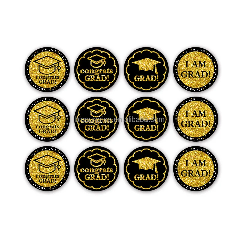 Graduation Circle Sticker Class Of 2024 Graduation Gift Tag Sticker ...