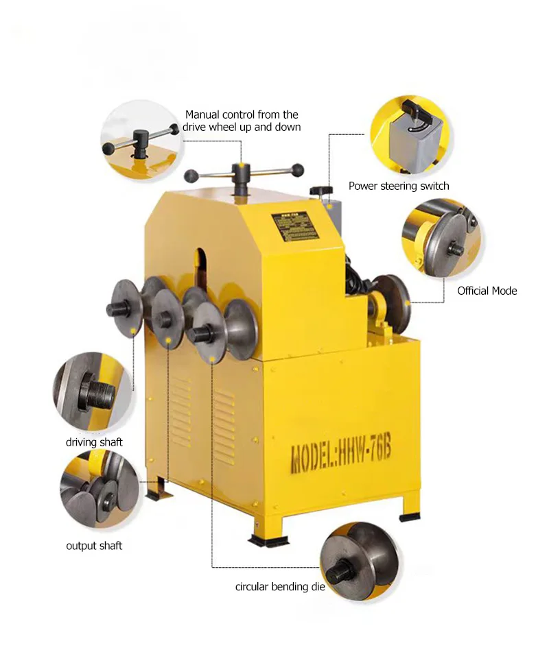 Zl 76b Semi-automatic Electric Rolling Pipe Bender Machine 1500w - Buy ...