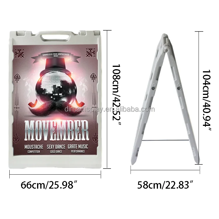 Outdoor Pavement Sign,durable Water Filled Plastic Pavement Sign Board ...