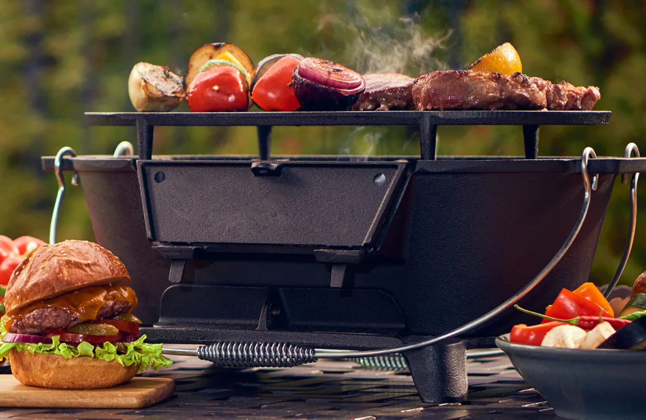 Japanese Hibachi Grill - Portable Cast Iron BBQ Stove