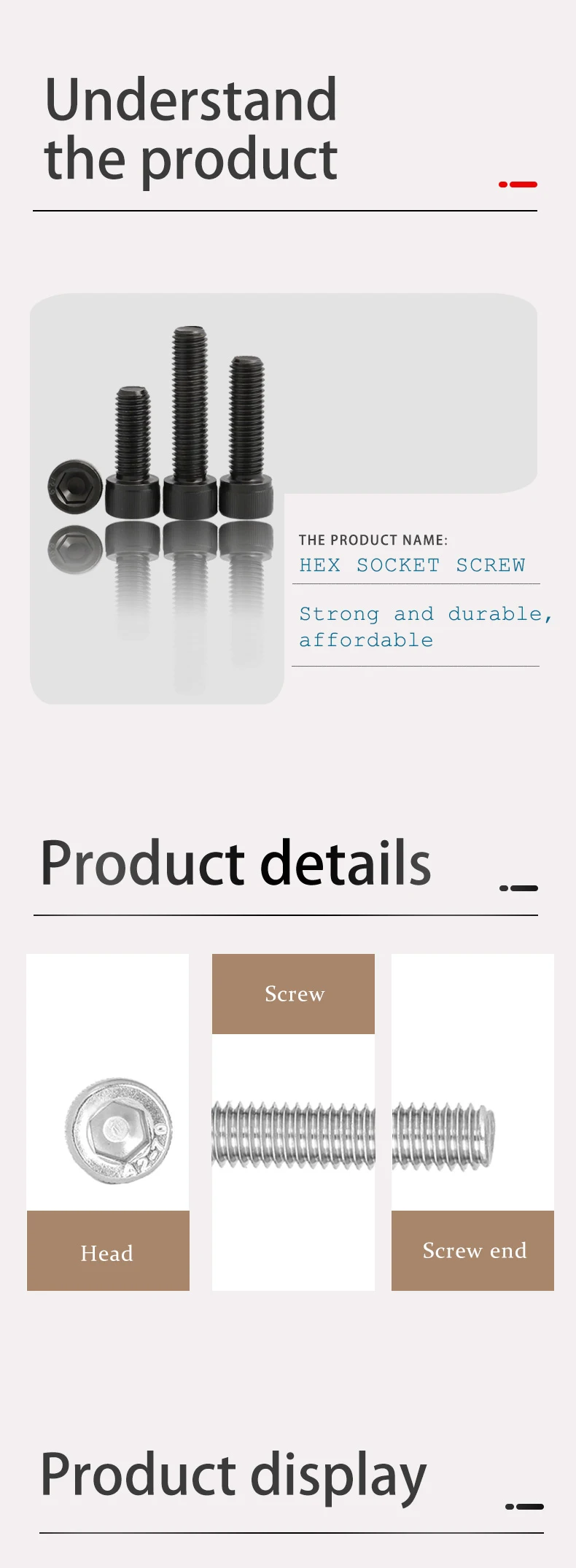 Hex Socket Cheese Head Bolts Stainless Steel 304 Hex Socket Button Head ...