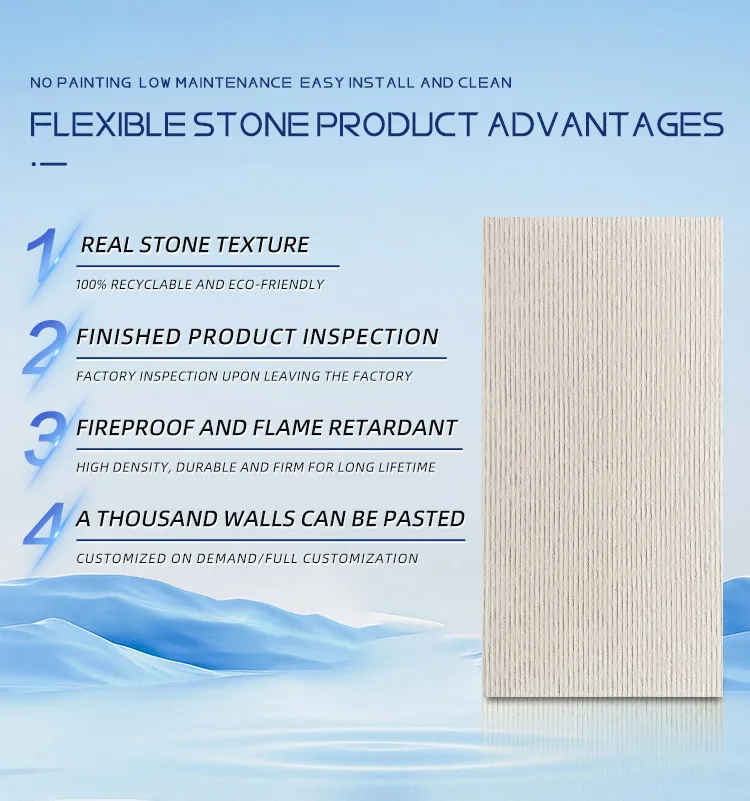 Flexible Stone Natural Wall Cladding Stone Panels Interior and Exterior ...