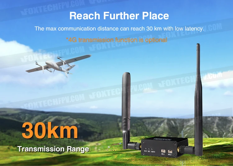 Foxtech Aerofox VDT 30km - Long Range Drone Data Transmitter