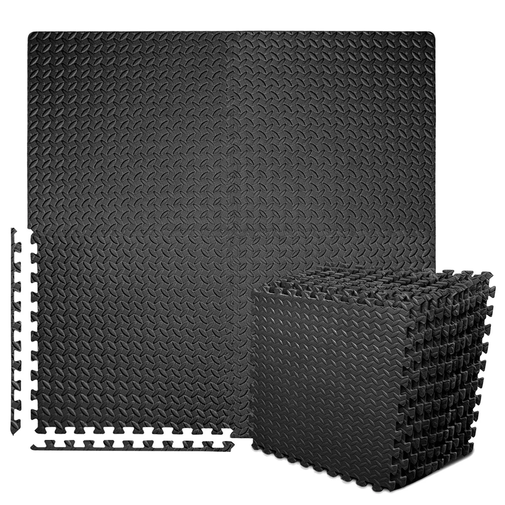 Home Gym Equipment Non Toxic Black Blue Gray Color Foam Tiles Puzzle ...