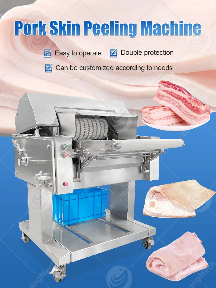 ORME Automatic Pork Meat Skinner Cutter Pig Skin Peel Machine Pig Skin ...