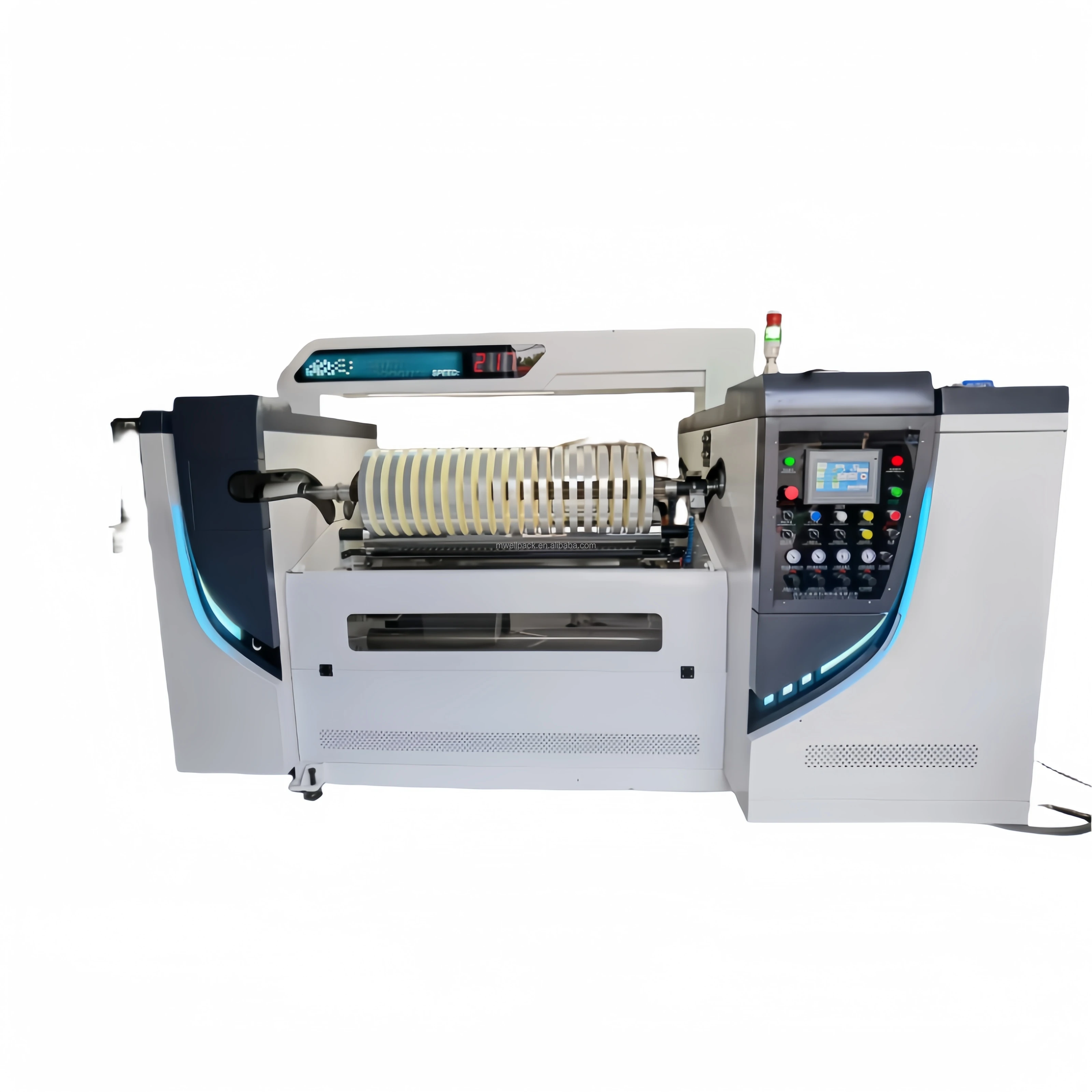 Voice Coil Slitting Online Rewind Rewinding Machine For Plastic Thin ...