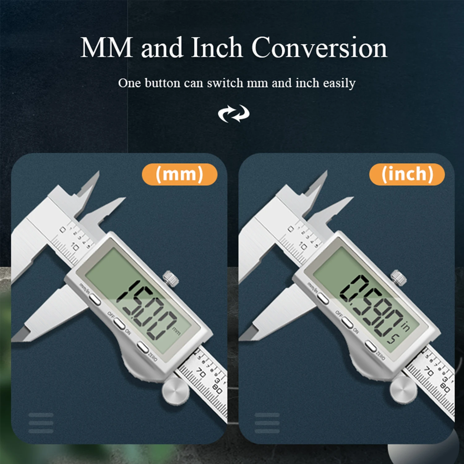 6 Inch 150mm Electron Rulers Measuring Tools Gauge Electronic Digit ...