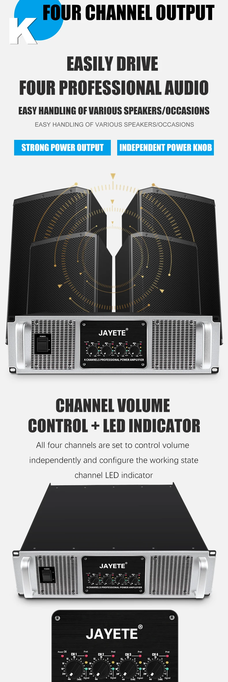 Professional Class Td Power Amplifier Module Music Karaoke 4 Channel ...