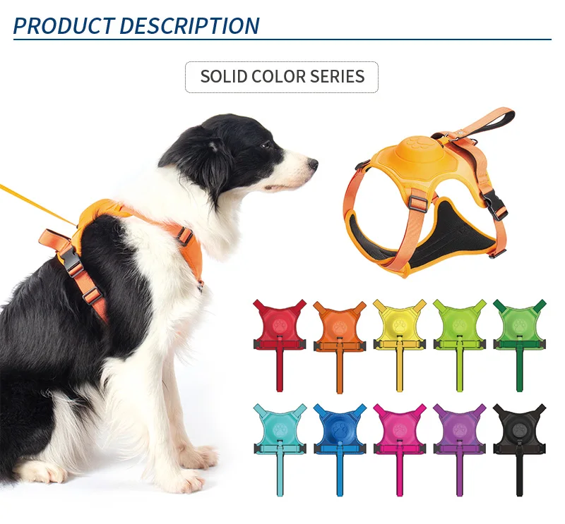 Kinyu 2023 No Pull Dog Harness with Retractable Leash Set