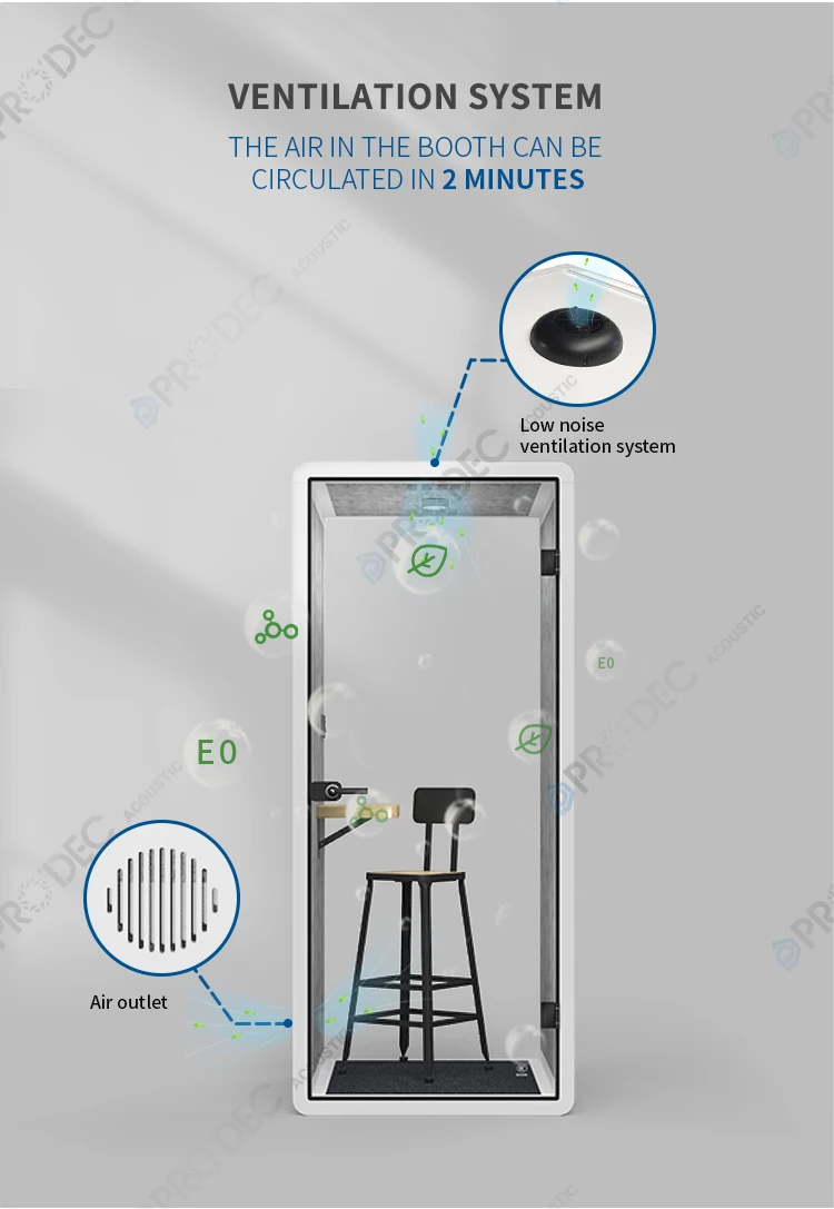 Isolated Meeting Sound Room - Silent Meeting Box Work Pods