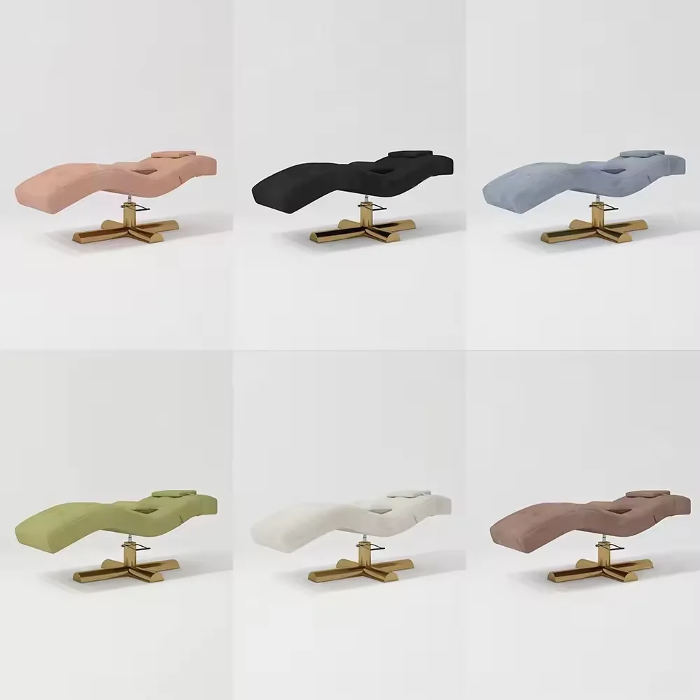 Curved Luxury Eyelash Bed Extension Table Salon Chair Beauty Bed Spa ...