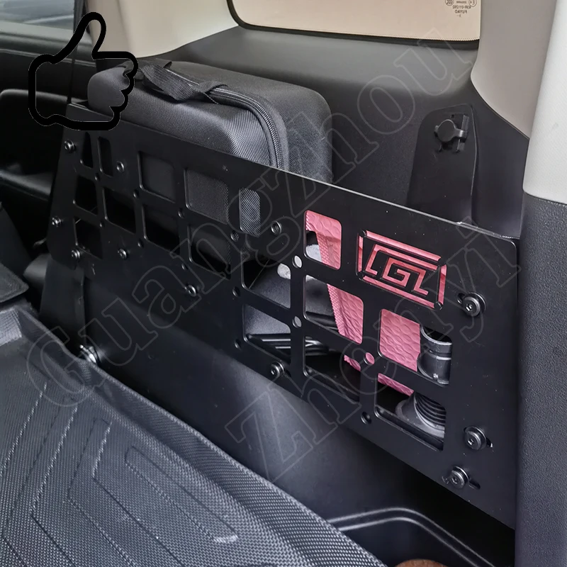 Rear Boot Trunk Window Luggage Storage Boxes Organizer Rack Molle Panel ...